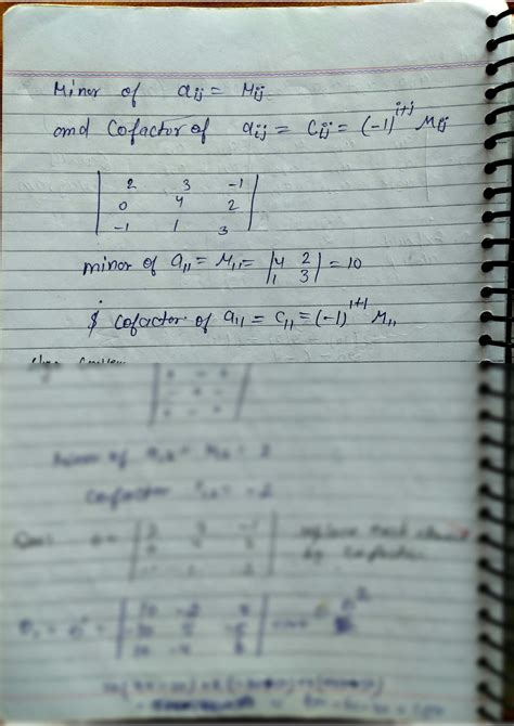 Solution Determinant Maths Studypool