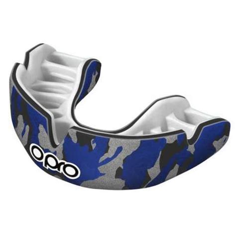 Opro Instant Custom Fit Single Colour Mouthguard Blue Camo Sugar Rays