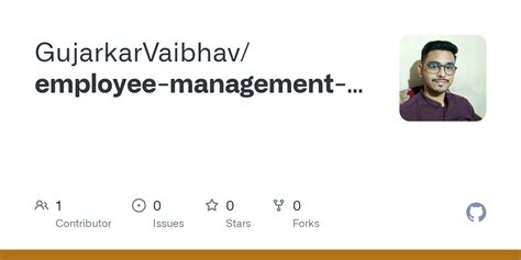 github gujarkarvaibhav employee management system crud