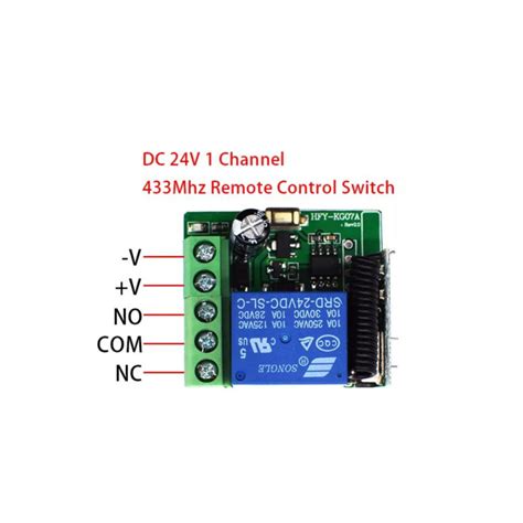 Kit MÓdulo Receptor Rele Rf 433mhz 12v 1ch Caja Blanca