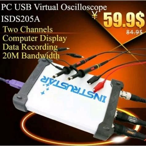 Jual Pc Oscilloscope Digital Intrustar Osiloskop Isds205a Usb