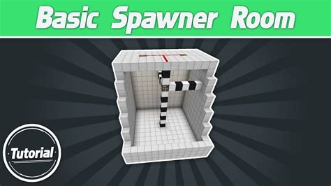 Minecraft Basic Spawner Room Tutorial Quickfarms Youtube