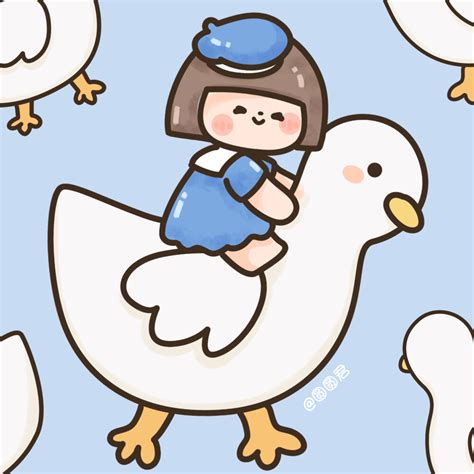 可爱卡通女孩壁纸头像 堆糖，美图壁纸兴趣社区