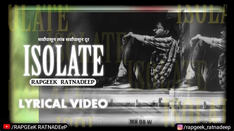 Isolate I Project Introvertअंतर्मुख Part 2 I This Is Rapgeek I Marathi