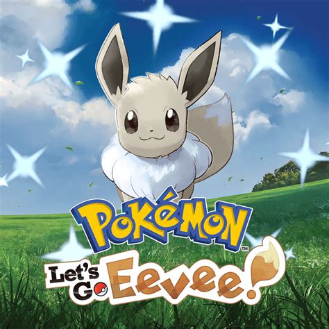 Shiny Eevee Artwork I Created To Promote A Lets Go Giveaway On Twitter Pokemongo