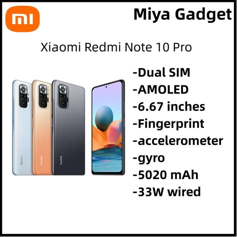 Xiaomi Redmi Note 10 Pro 6gb Ram 128gb Rom 8gb Ram 128gb Rom