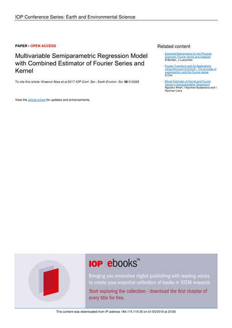 Pdf Multivariable Semiparametric Regression Model With Combined