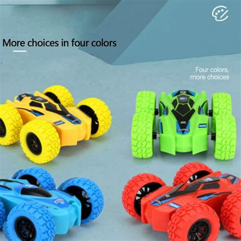 Dodoing 2 Pcs 4 Pcs 360 Degree Spins And Flips Friction Powered Car