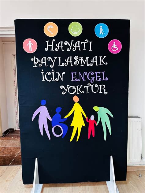 Okul öncesi engelliler haftası pano Etkinlik planlama Farkındalık
