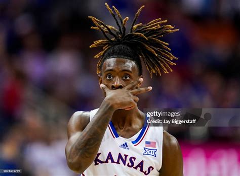 Jamari Mcdowell Of The Kansas Jayhawks Celebrates After Scoring News