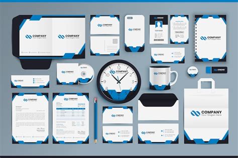 Premium Vector Corporate Business Stationery Template Design Set With Brand Identity Package