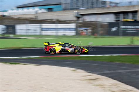 Speeding Lamborghini Racing On Track Editorial Image Image Of Motor