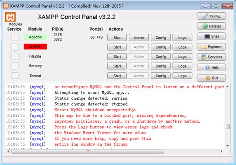 Solve The Problem That MYSQL Cannot Start In XAMPP Error MySQL Shutdown Unexpectedly
