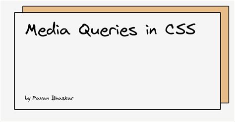 Media Queries In CSS