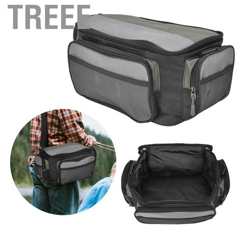 Treee ผู้ให้บริการรอกตกปลา 436g 600d กระเป๋าผ้า Oxford สำหรับคีมเหยื่อกล่องตะขอเครื่องมือม้วน