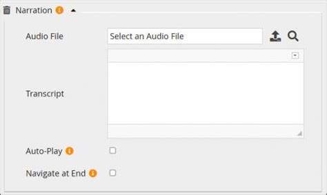 General Optional Property Narration [xerte Community Documentation]