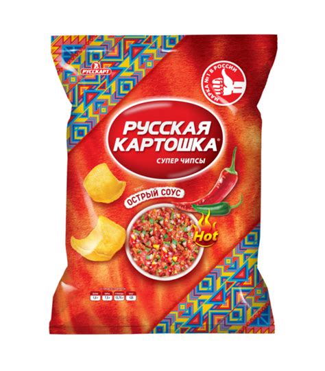 Чипсы "Русская картошка" Острый соус 105г купить и получить в любом ...