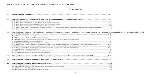 Reglamento De Convivencia Escolar€¦ · Los Padres Y Apoderados Los
