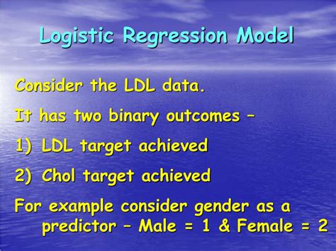 Ppt Assessing Binary Outcomes Logistic Regression Powerpoint