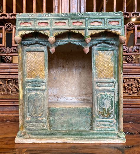 Chinese Tomb Pottery Shrine Ming Dynasty Zentner Collection