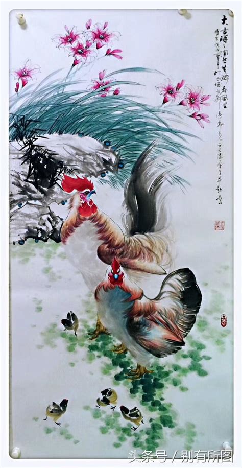 精美國畫花鳥畫畫家亓宏濤老師雄雞系列六幅圖欣賞 每日頭條