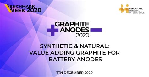 Synthetic And Natural Value Adding Graphite For Battery Anodes Benchmark Source