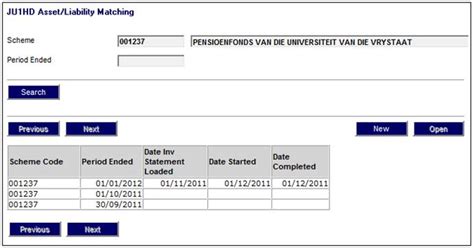 Asset Liability Matching Processes