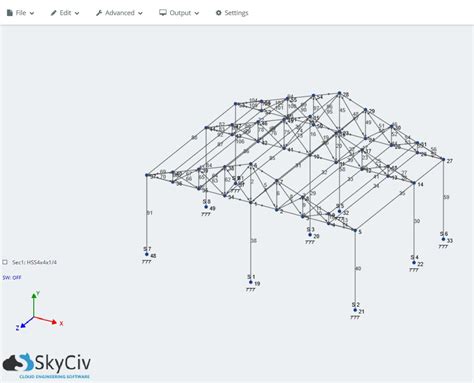 operations structural 3d skyciv cloud structural analysis software
