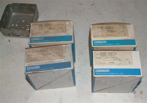 Omron Proximity Sensors Switches 0816 Of Set Of FOUR Omron Proximity Sensors Switches 24v 240v