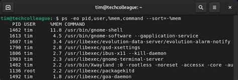 linux ps command techcolleague