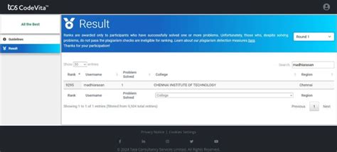 Madhiarasan S It On Linkedin Tcscodevita Codingchallenge Problemsolving Achievement