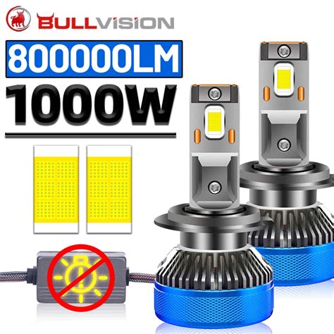 BULLVISION L Mpara Antiniebla Para Coche Luz LED H H H LM W Canbus H HB
