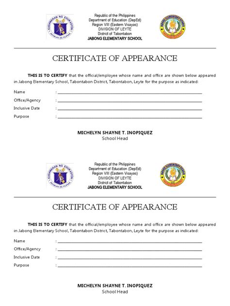 Certificate Of Appearance Pdf Administrative Law Public