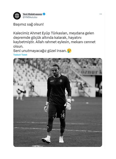 Se Confirmó La Muerte Del Arquero Ahmet Turkaslan En El Terremoto En