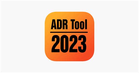 ADR Tool 2023 Dangerous Goods Na App Store
