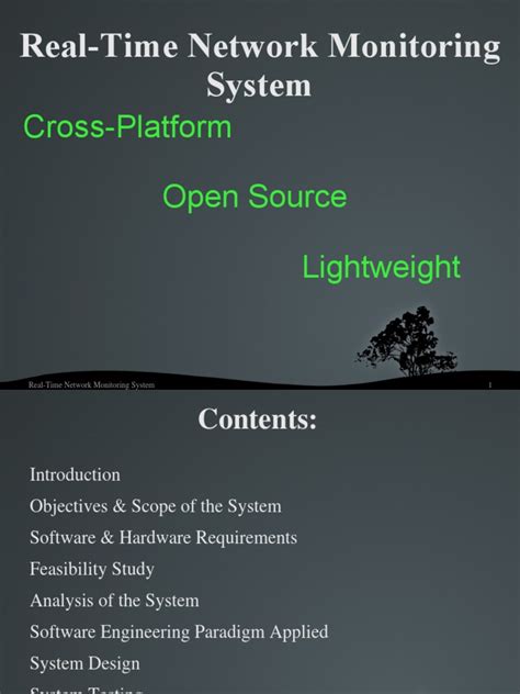 real time network monitoring system cross platform open source