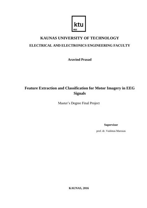 Pdf Feature Extraction And Classification For Motor Imagery In Dokumen Tips