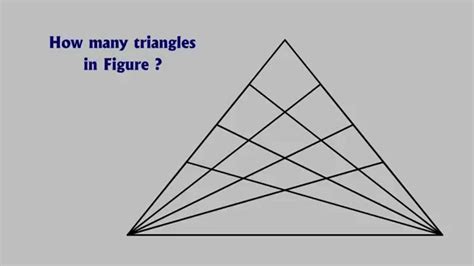 Iq Test How Many Triangles In Shape Youtube