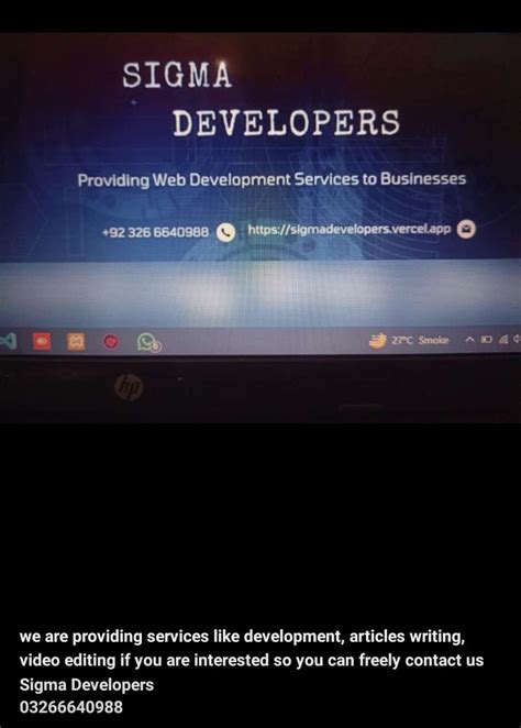 We Are Providing Services Like Development Articles Writing Video Sulaiman Haider