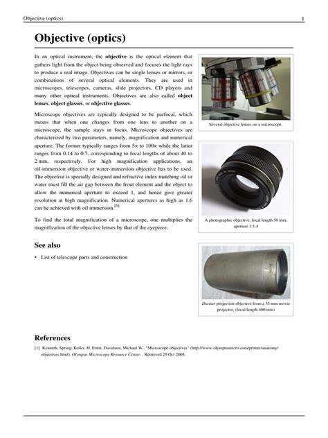 Objective Optics Pdf Natural Philosophy Optics