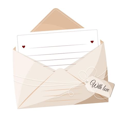 Premium Vector Envelope Love Letter