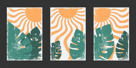 Premium Vector Set Of Retro Poster Design