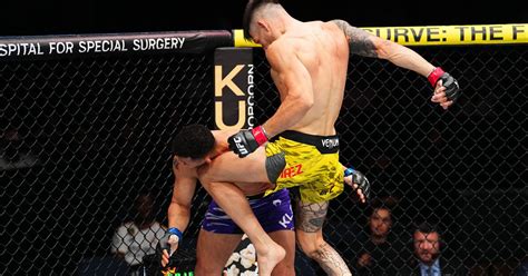 Ufc Tampa Video Joel Alvarez Lands Flying Knee Knockout That Puts