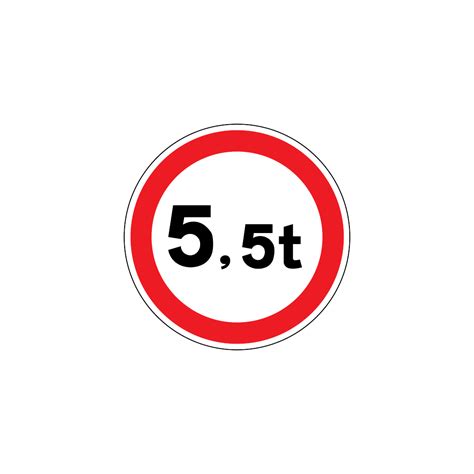 C6 – Trânsito proibido a veículos de peso total superior a … t | Meio Corte