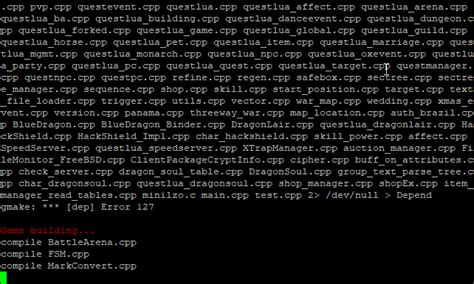 Server Source Compiling Dep Error 127 Community Support Questions Answers Metin2Dev