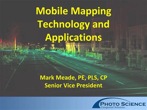 Mobile Mapping Technology And Applicationspdf