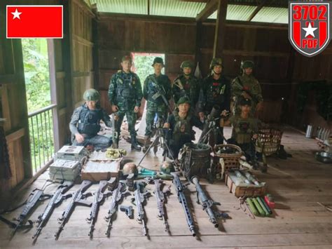 ကျောက်ကြီးမြို့နယ် ရင်းတိုက်ကုန်းကျေးရွာရှိ ခမရ ၅၉၀ ရှေ့တန်းစခန်းကို တော်လှန်ရေးပူးပေါင်းတပ်ဖ