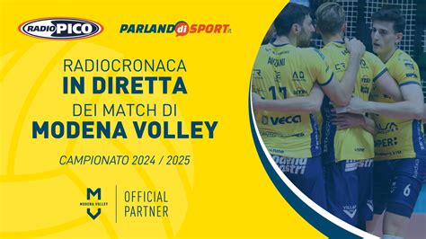 Modena Volley Vs Lube Civitanova Segui La Diretta Su Radio Pico
