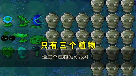 植物大战僵尸你只有三个植物 腾讯视频