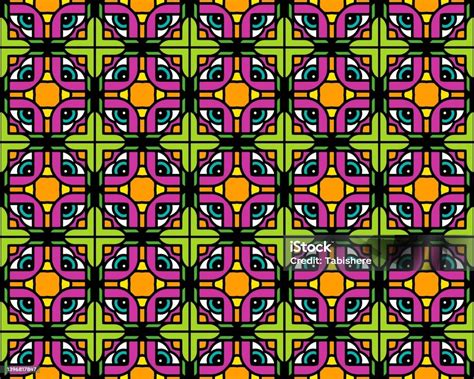 異なるカラフルな形状を持つシームレスなタイルパターンの抽象的なイラスト ます目のベクターアート素材や画像を多数ご用意 ます目